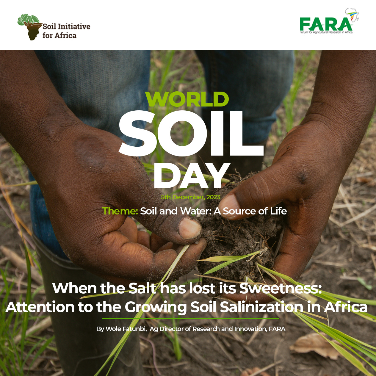 When the Salt has lost its Sweetness: Attention to the Growing Soil ...